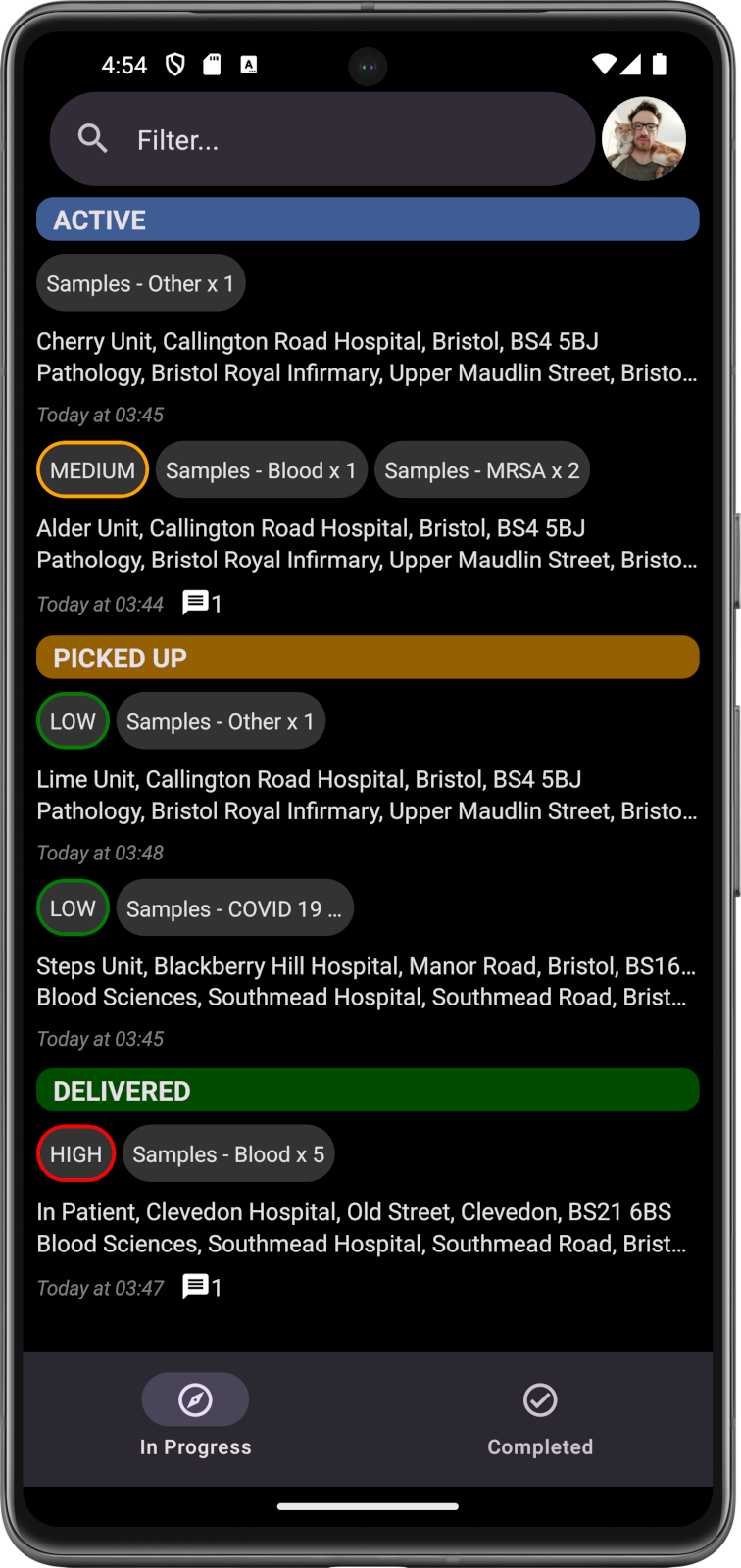 platelet.app | for emergency volunteer couriers
